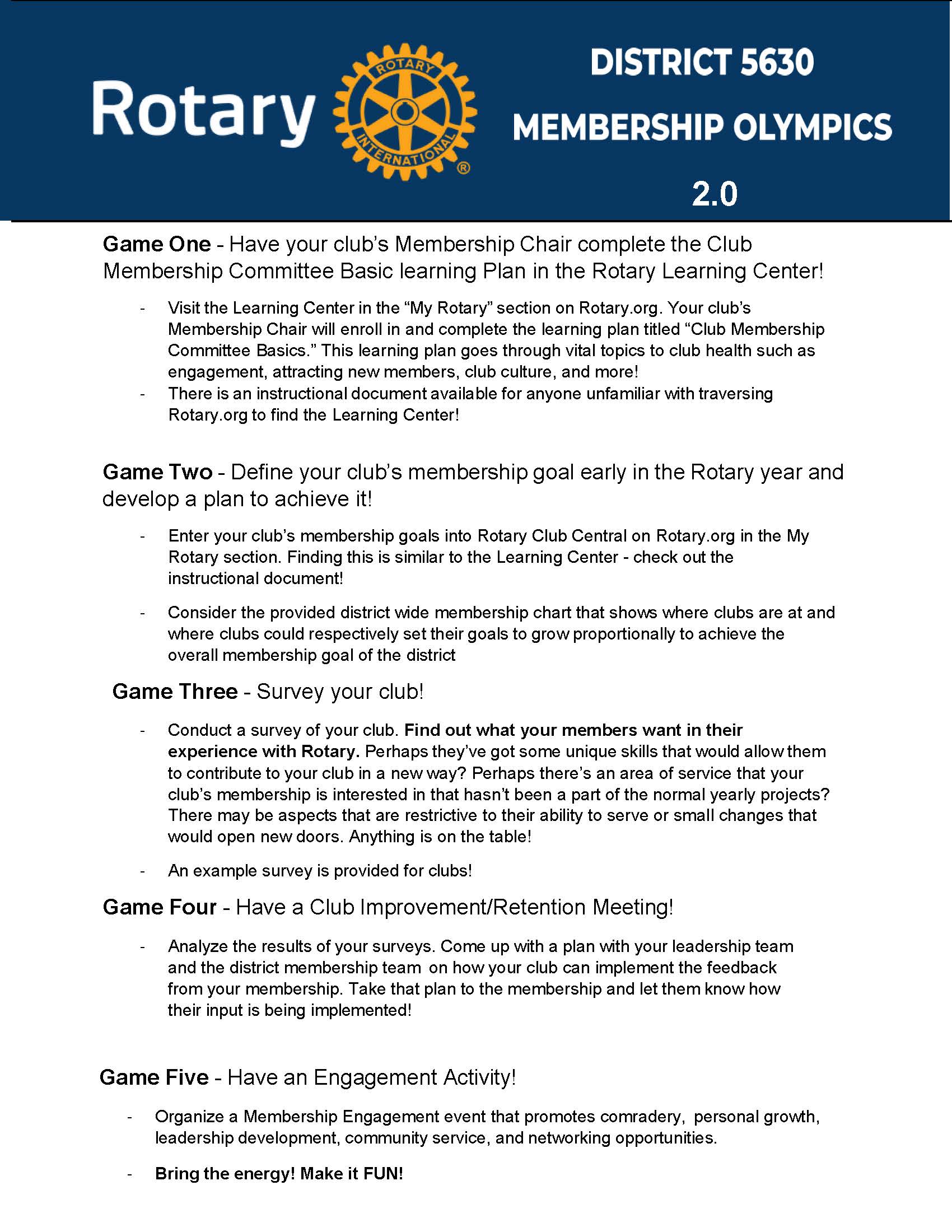 Rotary Goals for 2024-2025 - Arnold Rotary